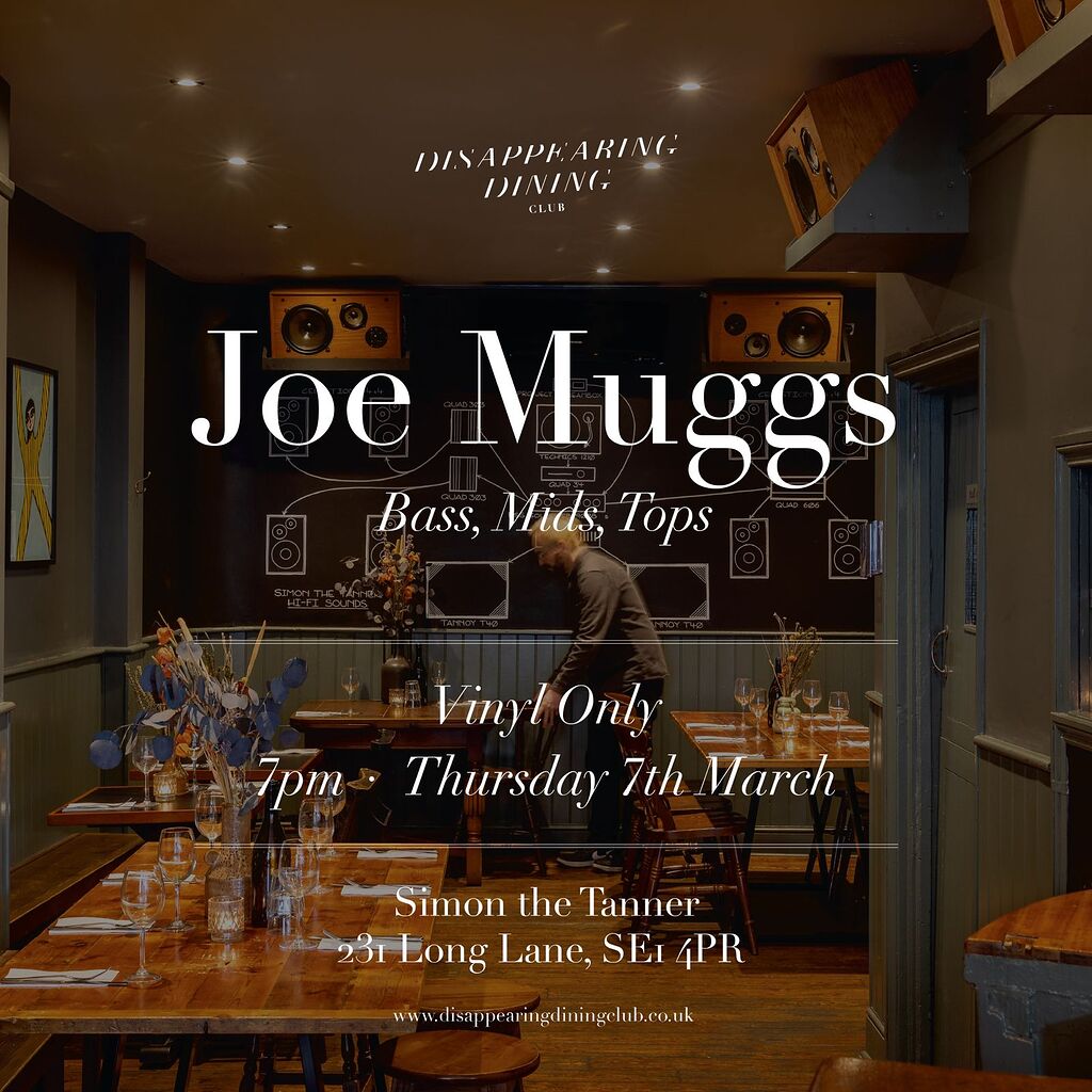 A Thursday night with Joe Muggs at Simon the Tanner (Bass Mids Tops ...